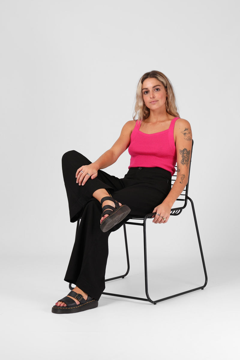 Knit Singlet - Hot Pink – Raglan Surf Emporium